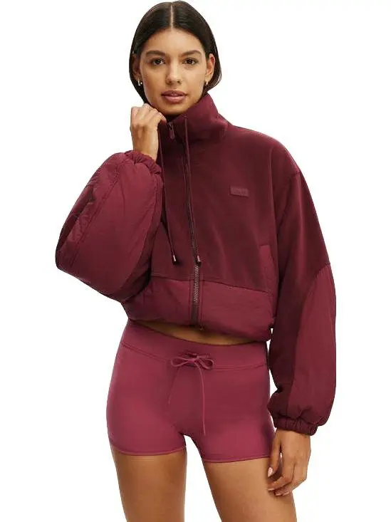 Cotton:on Polar Fleece Padded Bomber Jacket - Gingerberry