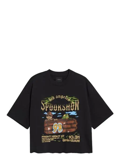 PACSUN Spookshow Cutoff Graphic T-shirt - Black