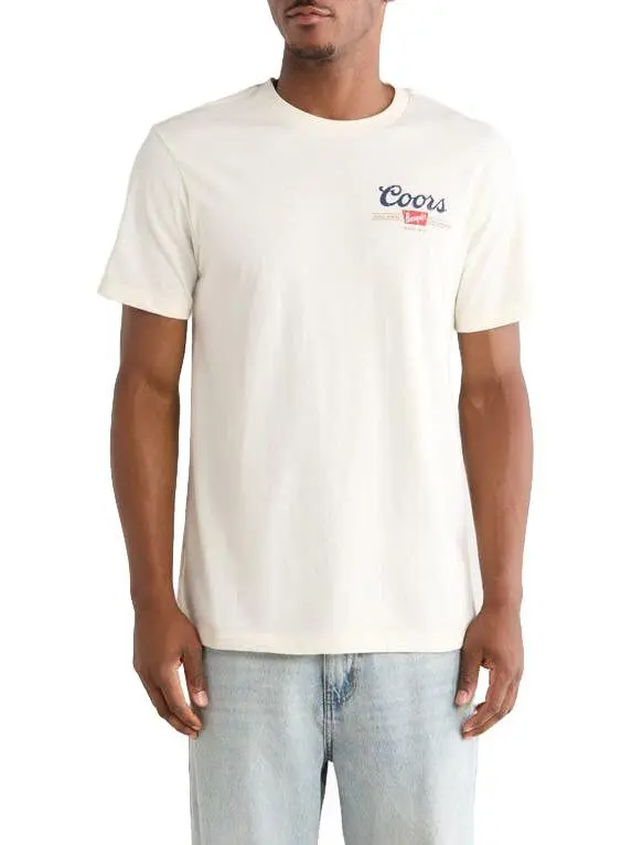 THE FORECAST AGENCY Coors Banquet Graphic T-shirt - Cream
