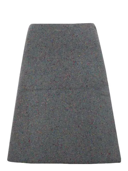 Proenza Schouler Capucine Donegal Sweater Skirt - Blue Multi