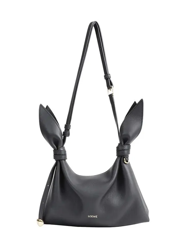 Loewe Mini Scarf Bag In Smooth Calfskin - Black