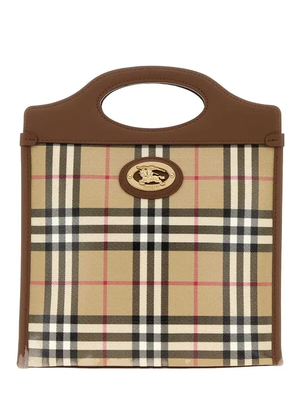 Burberry Coated Canvas Mini Pocket Handbag - Multicolor