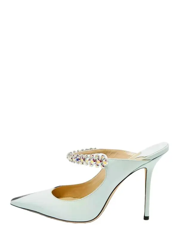 JIMMY CHOO Bing Embellished Mules - Blue