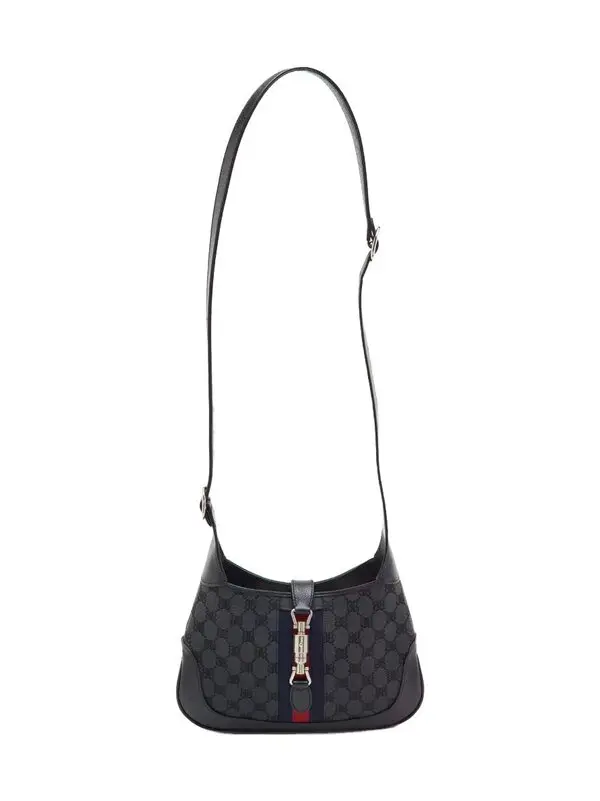 Balenciaga X Gucci Jackie Gg Shoulder Bag - Black