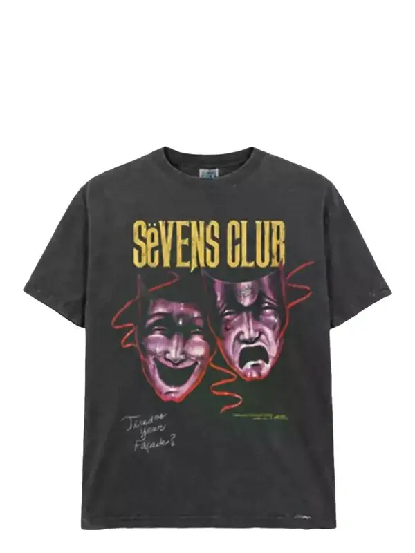 TRIPLE SEVENS Optical Washed T-shirt - Black