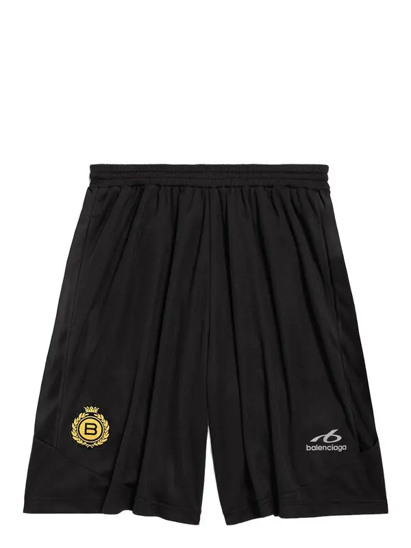 Balenciaga Soccer Baggy Shorts - Black