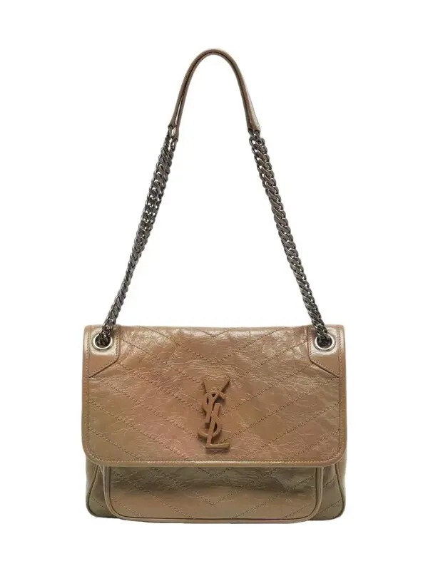Saint Laurent 2020 Niki Matelassé Shoulder Bag - Neutrals