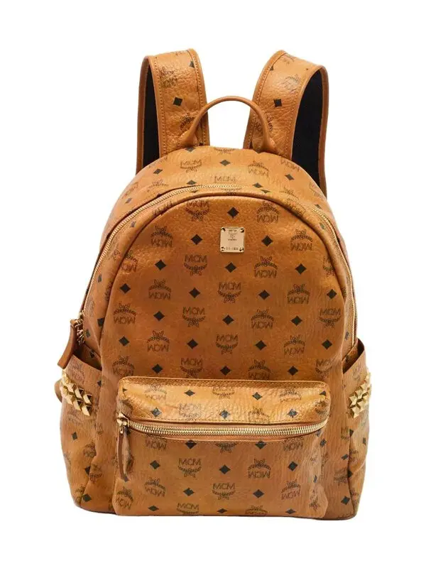 Mcm Stark Visetos Backpack - Brown