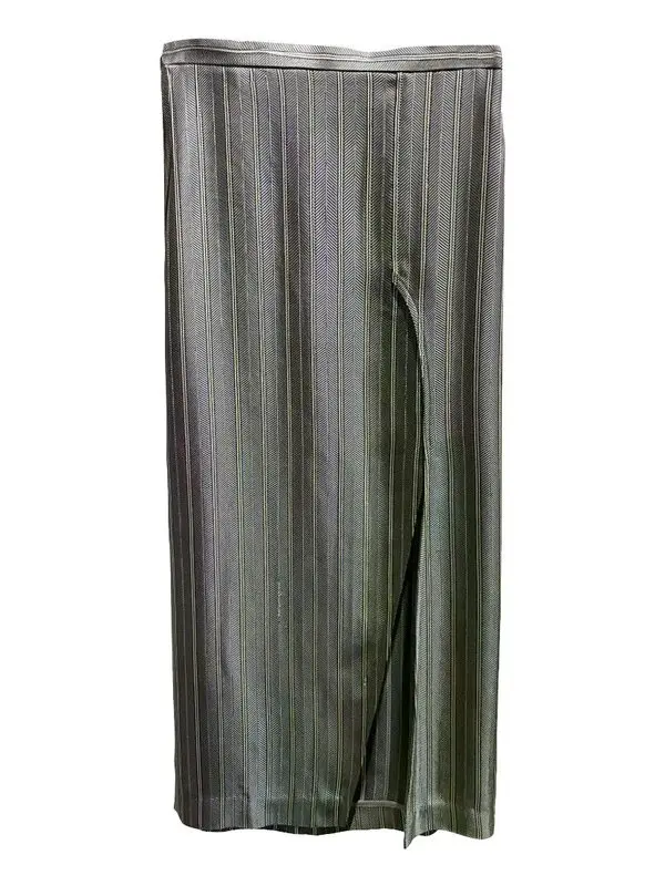 KATA SZEGEDI Vio Striped Midi Skirt - Grey