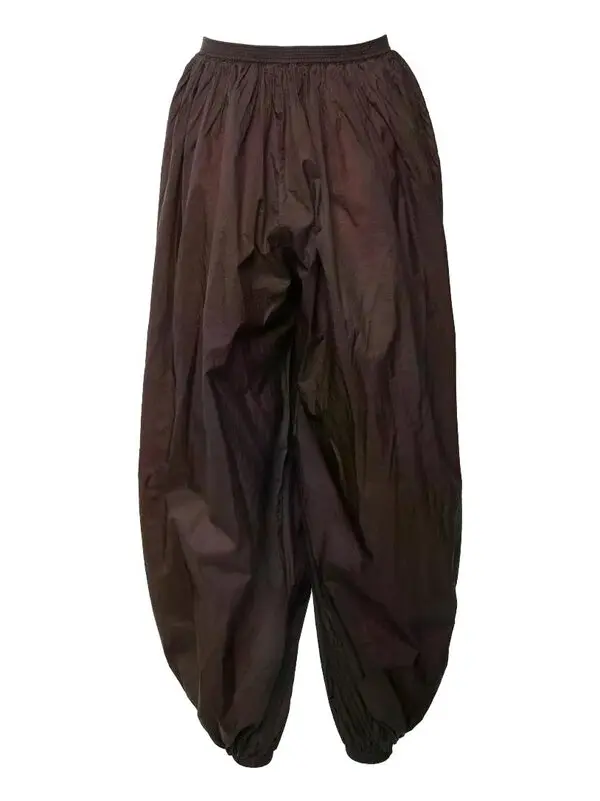 Alaïa Crinkled Effect Balloon Silhouette Trousers - Brown