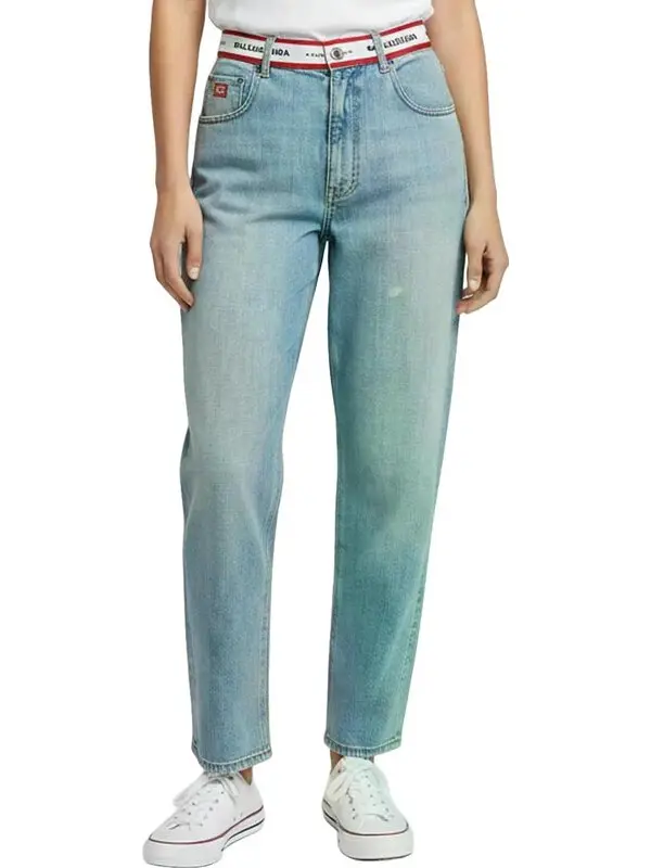 Balenciaga Unifit Logo-detail Jeans - Blue