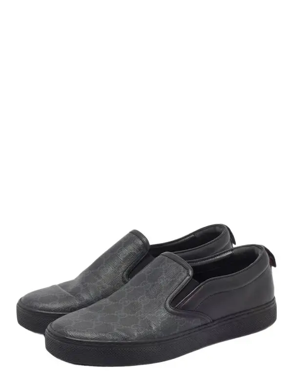 Gucci Gg Pattern Sneakers - Black