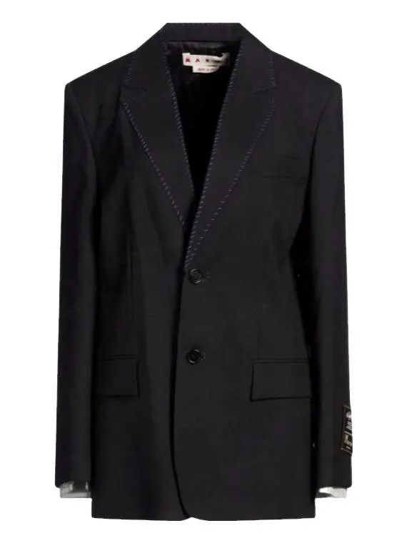 Marni Single-breasted Wool Blazer - Black