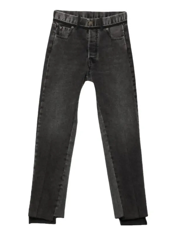MAISON MARGIELA Paneled Denim Trousers - Black