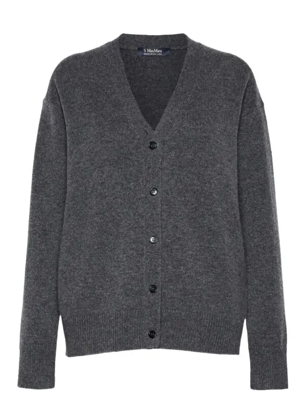 Max Mara Wool And Cashmere Cardigan - Medium Gray
