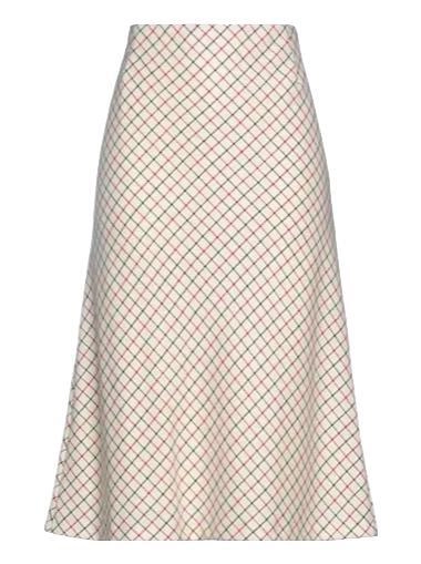 MAISON MARGIELA Plaid Midi Skirt - No