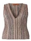 Missoni Knit V-neck Top - Multicolor
