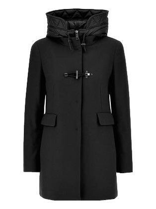 FAY Coat With Toggle Closure And Hood - Multicolor