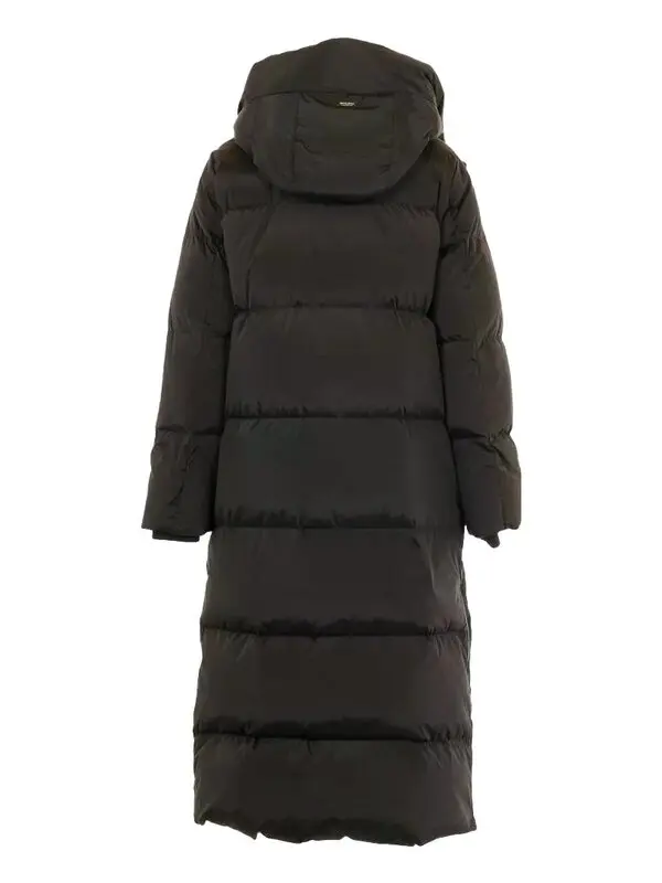 Woolrich Padded Hooded Coat - Black