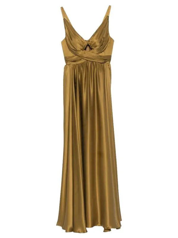 Zimmermann Silk Draped Gown - Multicolor