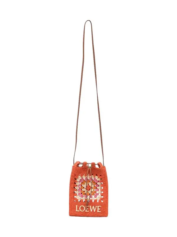 Loewe Crochet Knit Bucket Bag - Multicolor
