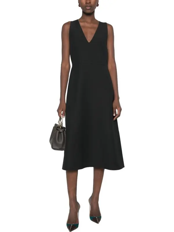 Fendi Wool And Silk Blend Midi Dress - Multicolor
