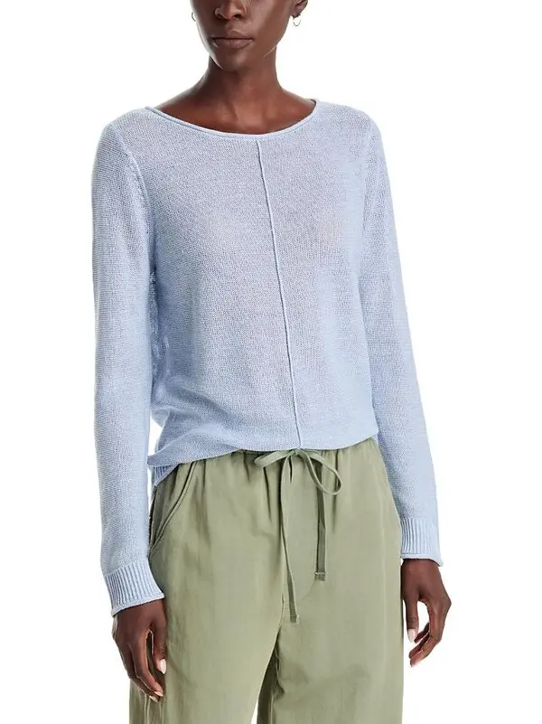 Tommy Bahama Cotton Bateau Neck Pullover Sweater - Beach Blue