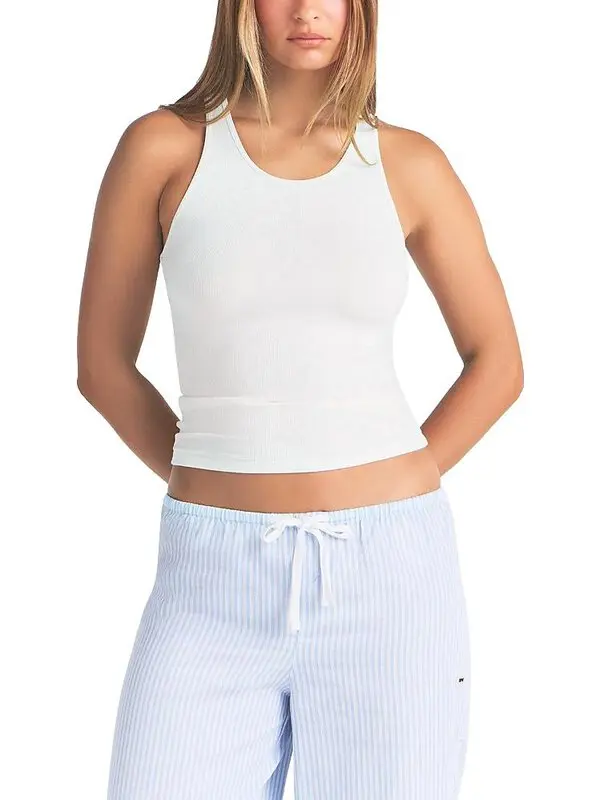 SKIMS Boyfriend Rib Tank Top - Ivory