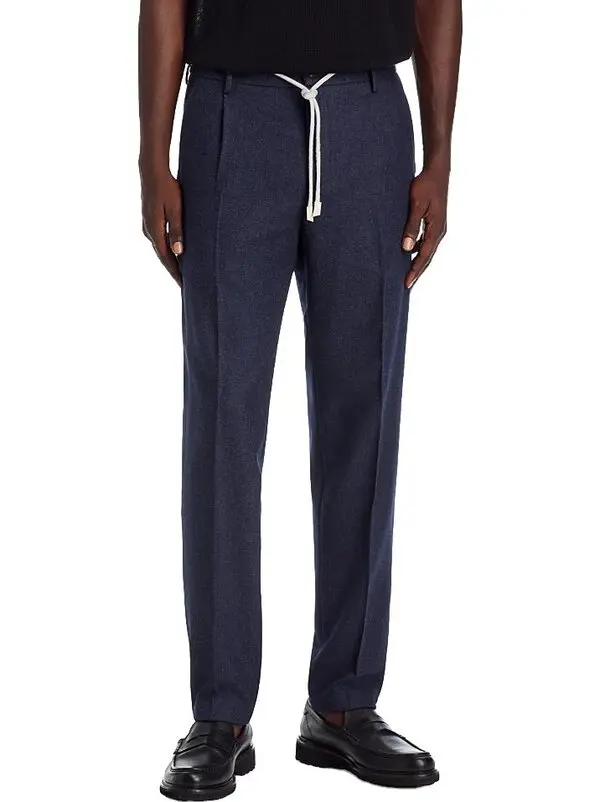 Eleventy Wool & Cotton Cashmere Jogger Pants - Blue