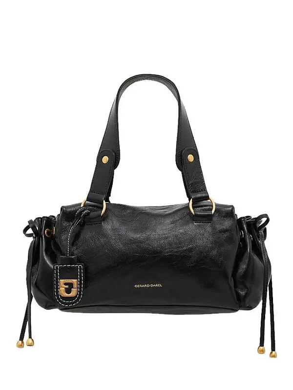 Gerard Darel Grace Leather Handbag - Black