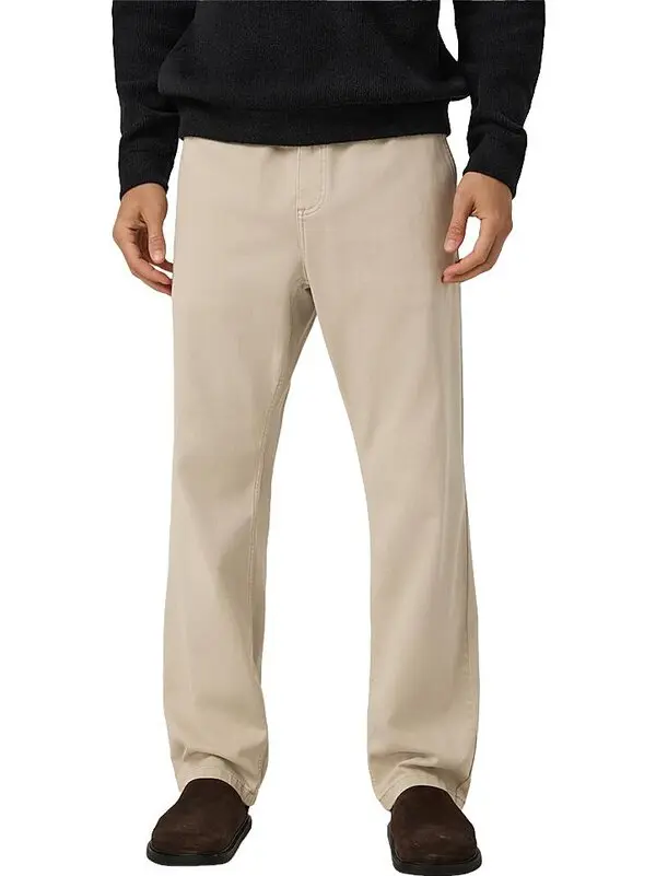 Vuori Benton Twill Elastic Waist Relaxed Fit Pants - Limestone