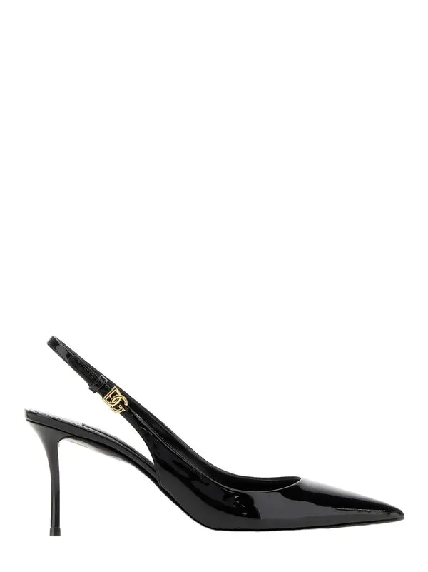 Dolce & Gabbana Slingback Pointed Toe High Heel Pumps - Black