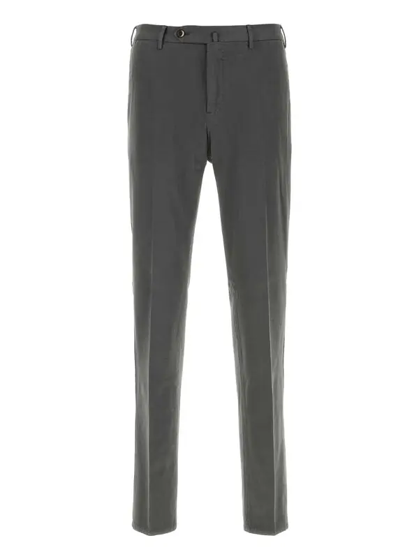 PT TORINO Stretch Cotton-cashmere Blend Pant For - Grey