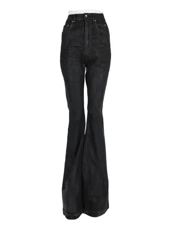 Rick Owens High-waist Flared Jeans - Black