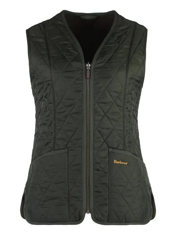 Barbour Betty Liner Padded Bodywarmer With Fleece Lining - Green