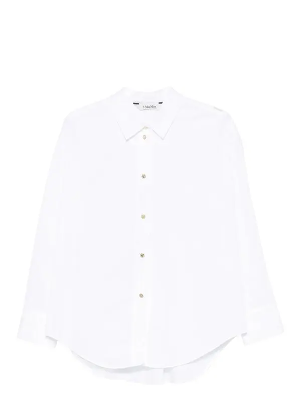 Max Mara Cotton Poplin Shirt - White