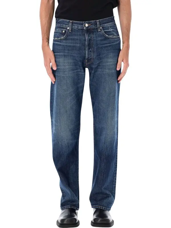 HAIKURE Straight-leg Jeans With Washed Finish - Blu
