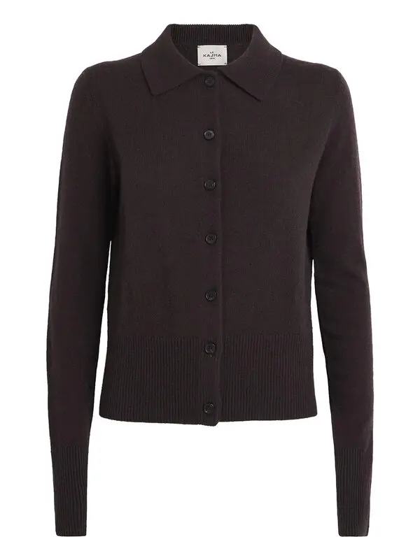 Le Kasha La Kasha Organic Cashmere Shirt Cardigan - Purple