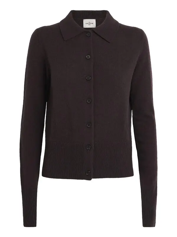 Le Kasha La Kasha Organic Cashmere Shirt Cardigan - Purple