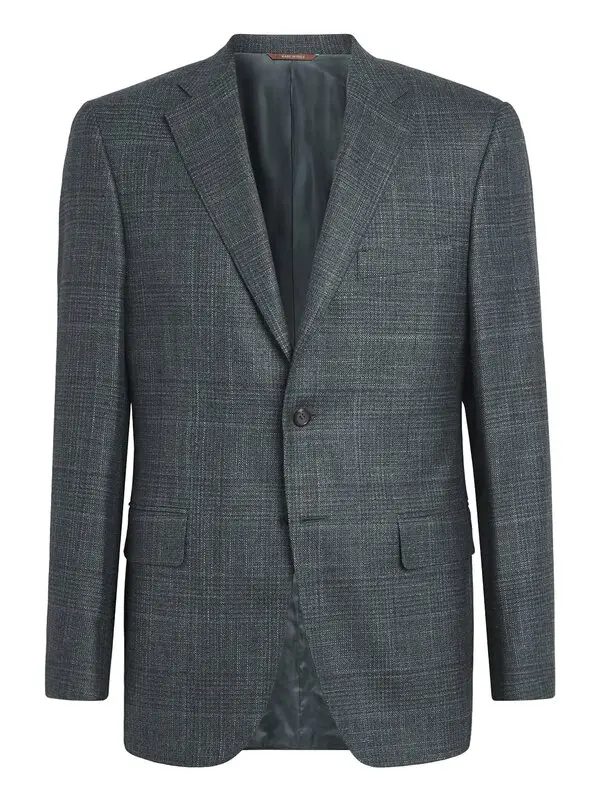 Canali Wool-silk-cashmere Blazer - Green