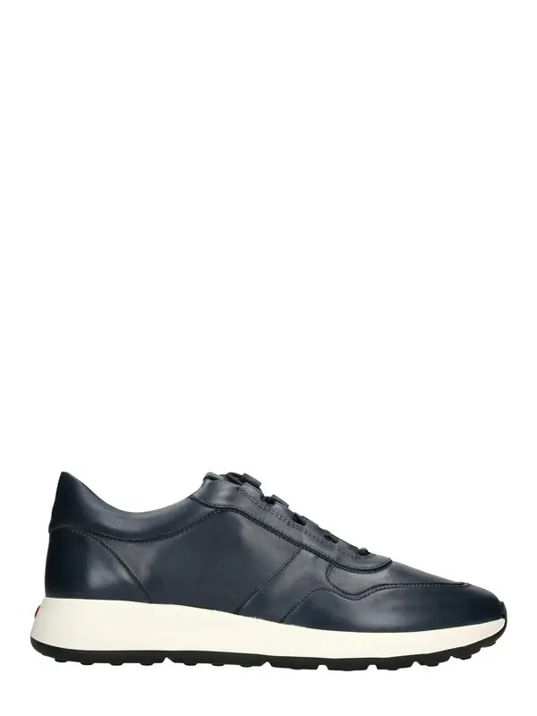 TOD'S Leather Allacciato Sneakers - Navy