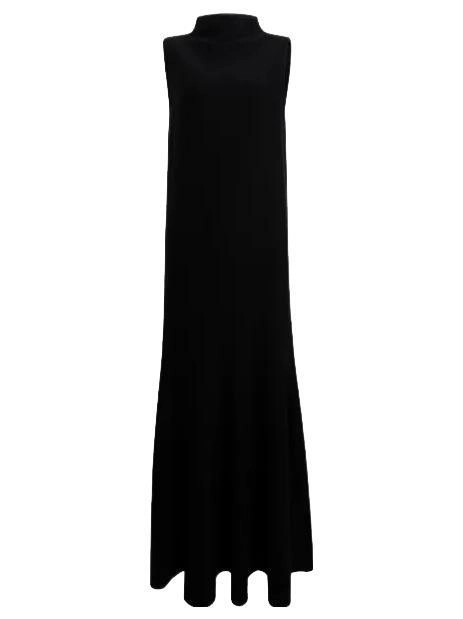Khaite Margo Sleeveless Wool Dress - Black