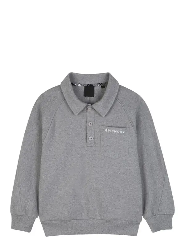 Givenchy Logo-embroidered Pocket Polo Shirt - Grey