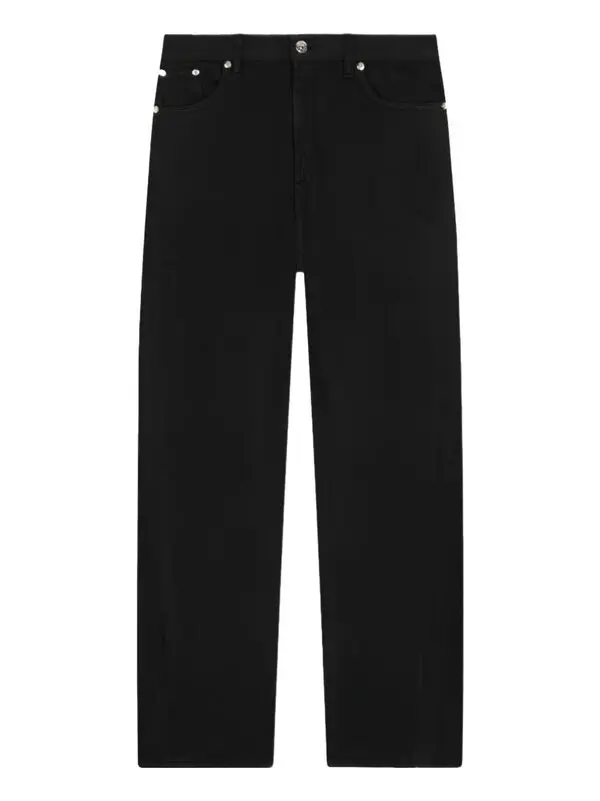 DONDUP Belt-loop Buttoned Jeans - Black