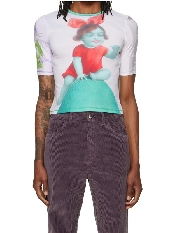 CHOPOVA LOWENA Miss Egg Printed T-shirt - Multi-color