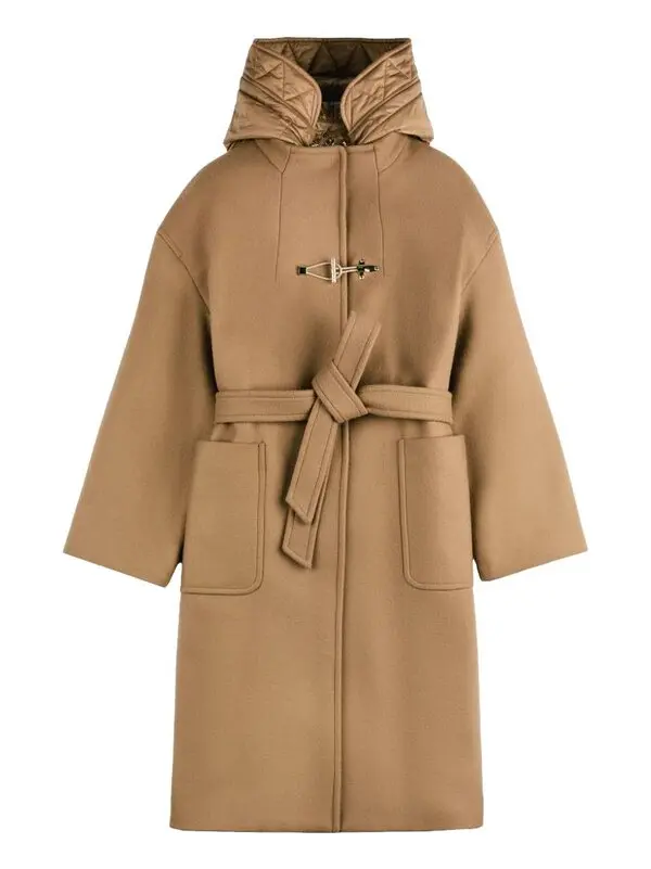 FAY Wool And Cashmere Long Coat - Multicolor