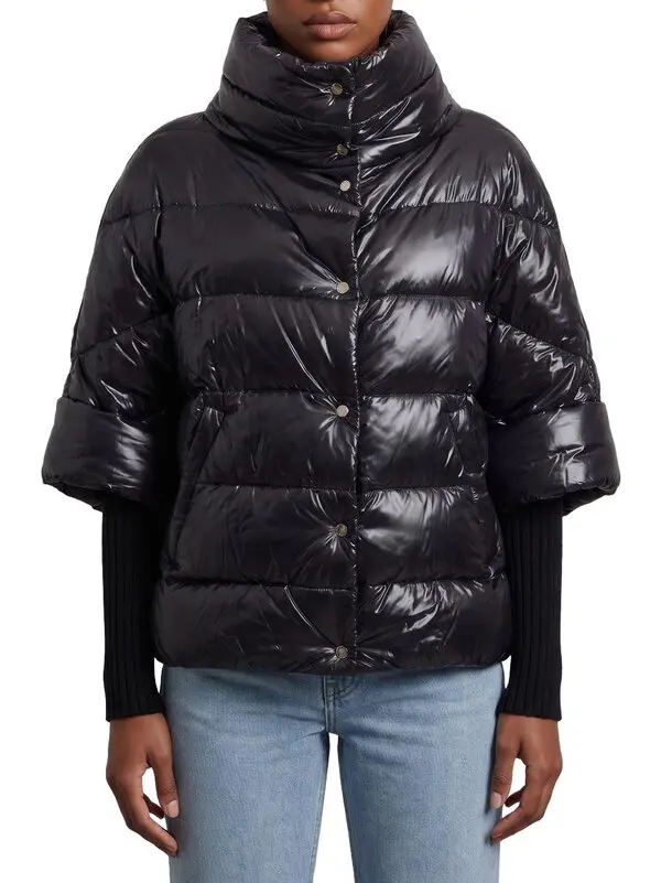 Herno Quilted Down Coat With Stand Collar - Multicolor