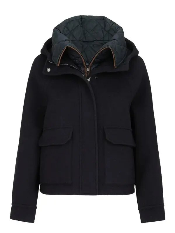 Brunello Cucinelli Wool And Cashmere Jacket With Removable Inner Vest - Multicolor