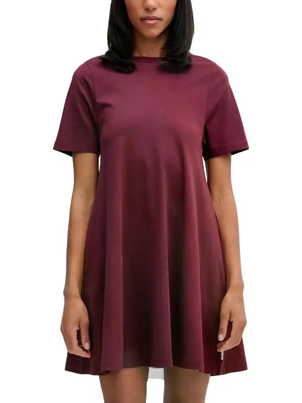 Marc O'polo Short Sleeve A-line Mini Dress - Red