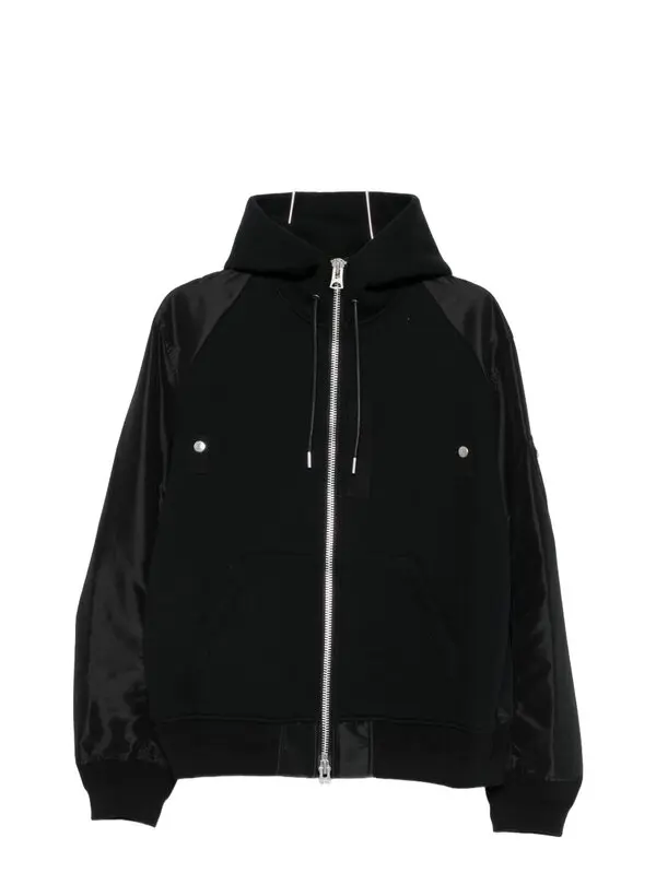 Sacai Paneled Zip-up Hoodie - Multicolor